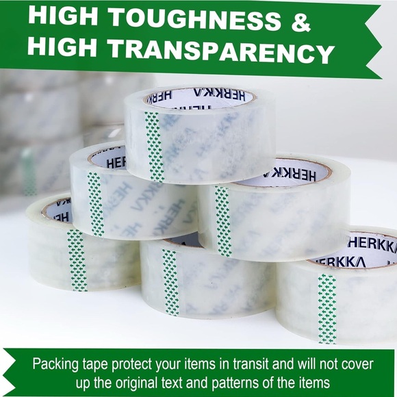 Office | Clear Packing Supply Tape Heavy Duty 2mml 6 Pack 11 Yards New ...